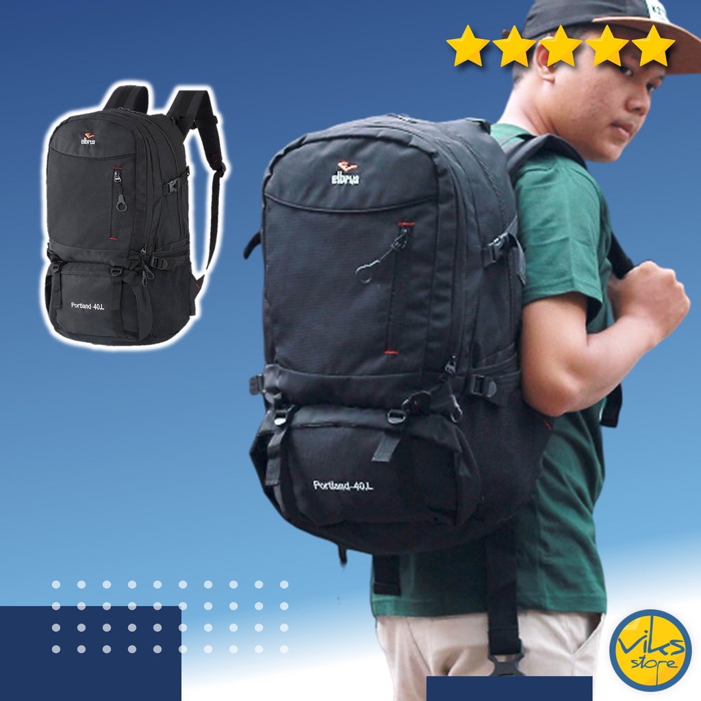 Jual Tas Gunung Hiking Backpack Adventure Murah 40L Liter Semi Carrier Tas Semi Keril Murah ...
