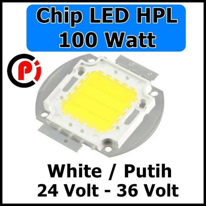 Jual White Chip HPL High Power LED Emiter Lampu Sorot 100 Watt 28 - 36 ...