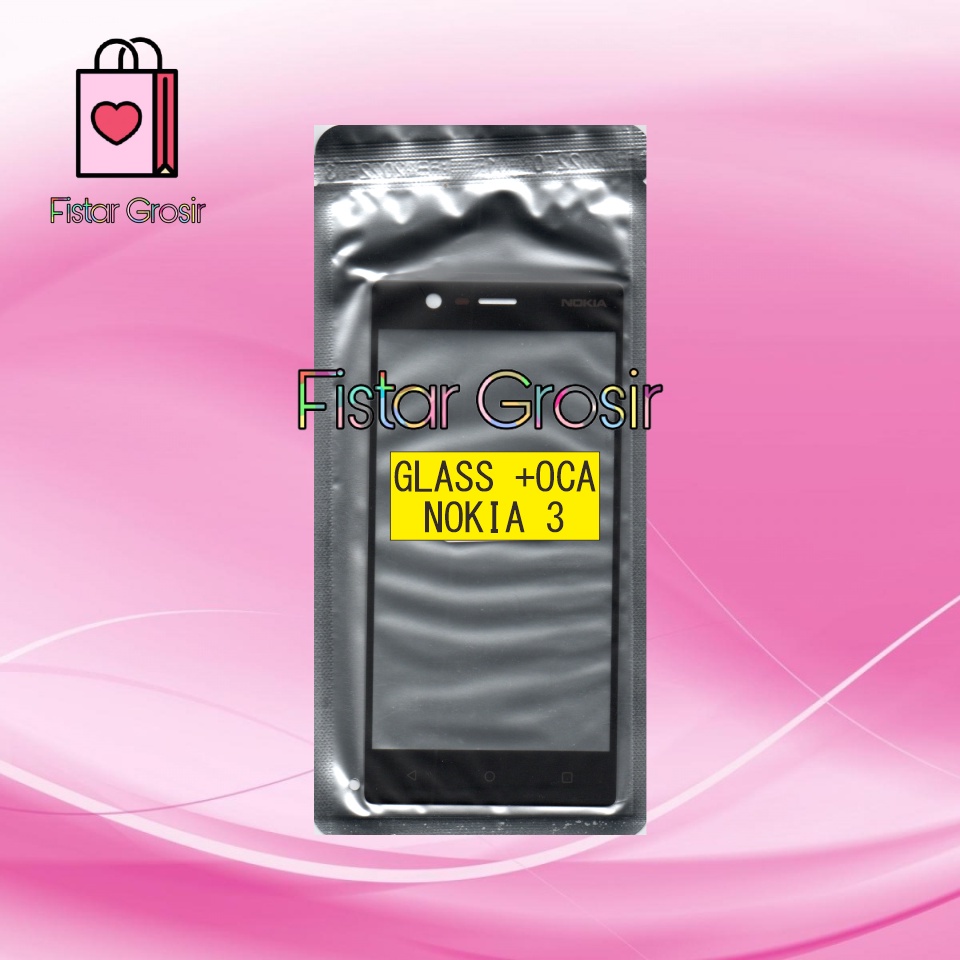 Jual GLASS +OCA ( NOKIA 3 ) PLUS OCA KACA TOUCHSCREEN LCD LAYAR SENTUH ...