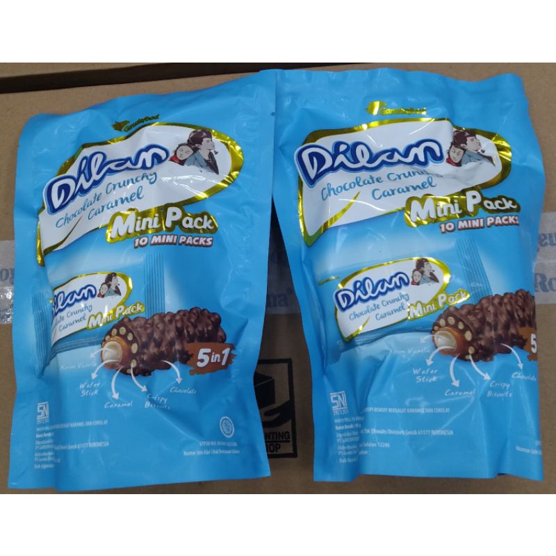 Jual Snack Dilan Wafer Mini Pack Coklat isi 10 Pcs | Shopee Indonesia