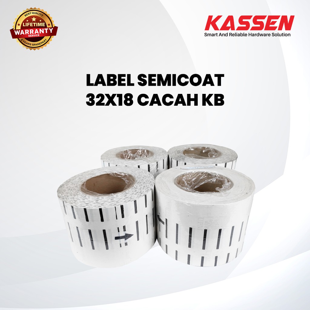Jual LABEL SEMICOAT 32 X 18 CACAH BLACKMARK KB (10.000PCS) | Shopee ...