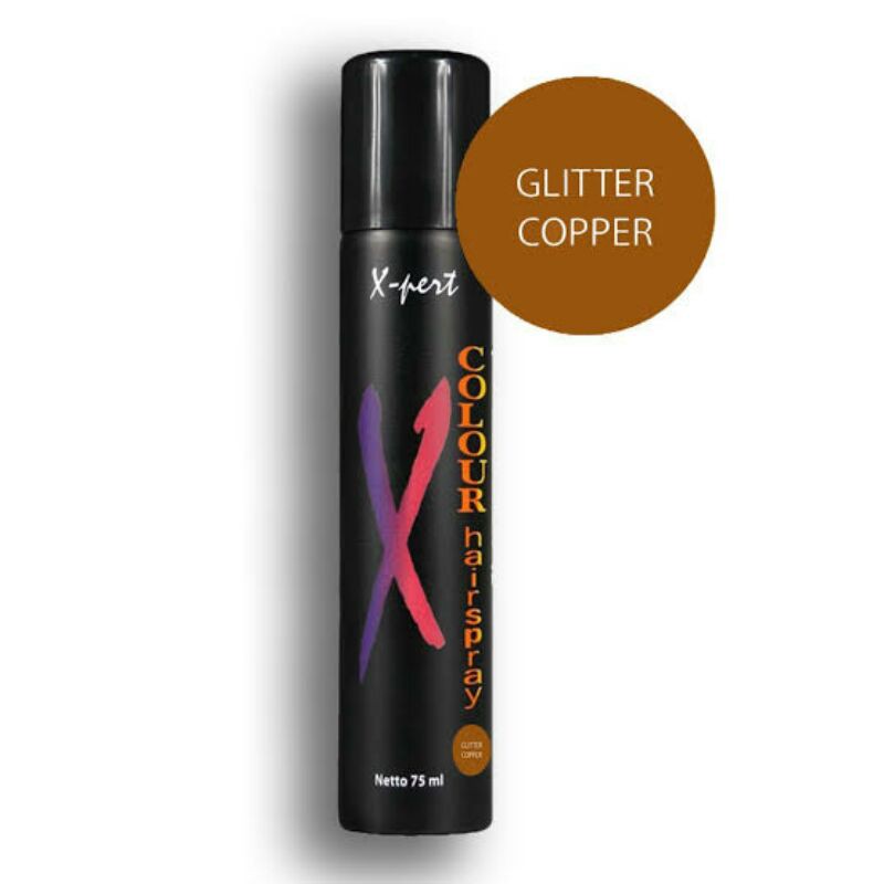 Jual Xpert Hair Spray Rambut Color Glitter Cooper 75ml (Khusus ...