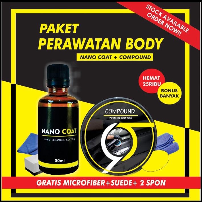 Jual Nano Ceramic Coating - Nano Coating - Pengkilap Body Mobil Motor | Shopee Indonesia
