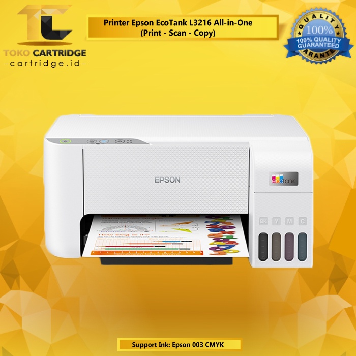 Jual Printer Epson EcoTank L3216 L3210 L3211 All-in-One (Print - Scan - Copy) Pengganti L3110 ...