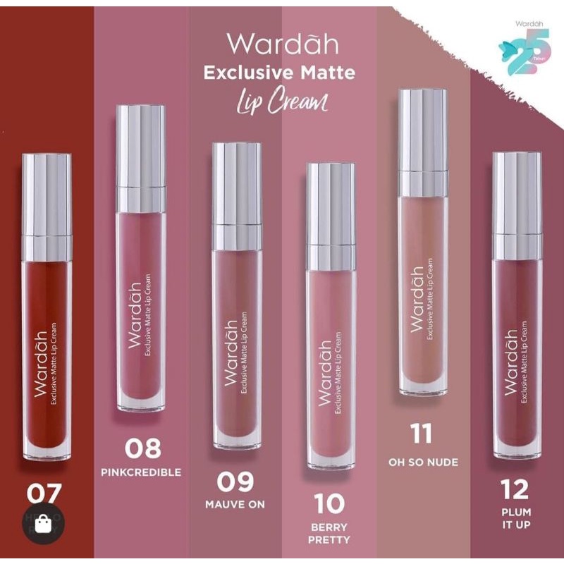 Jual Wardah Exclusive Matte Lip Cream | Shopee Indonesia