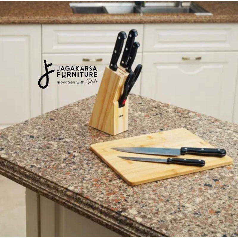Jual Knife Block Set 7 Pcs | Shopee Indonesia