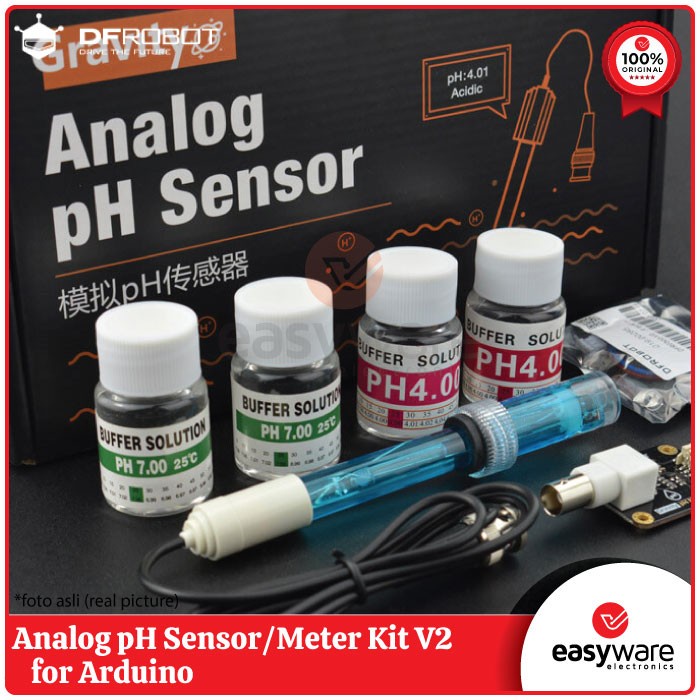 Jual DFRobot Gravity Analog pH Sensor pH Meter Kit V2 Autostore27 ...