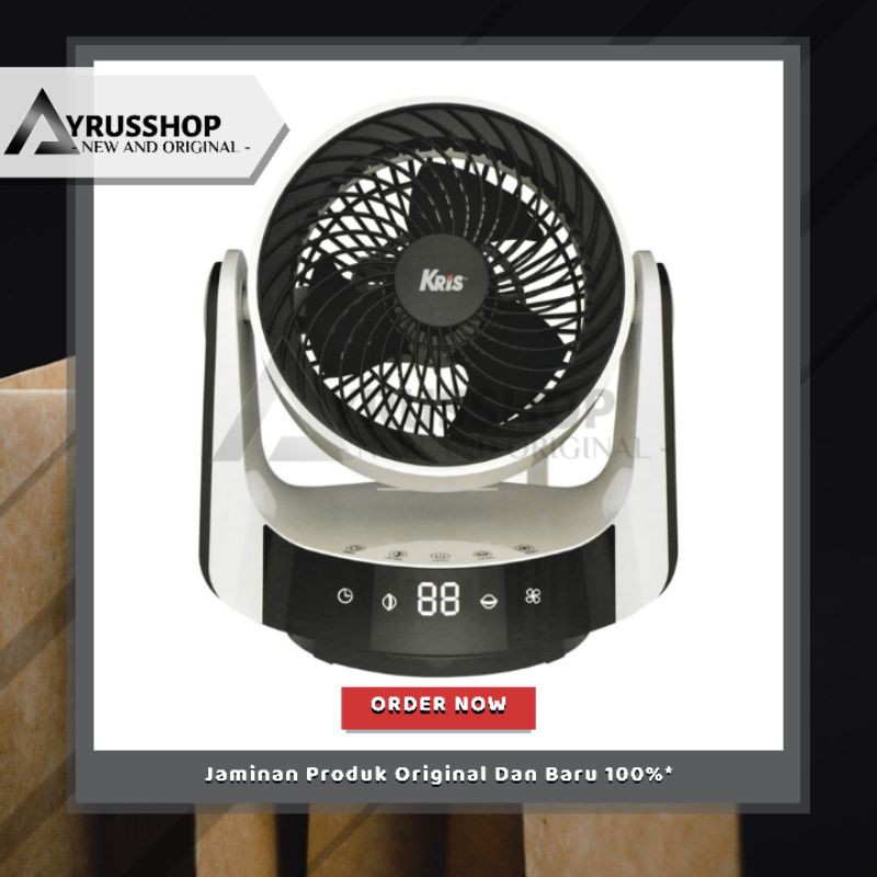 Jual Kipas Angin Berputar Atas-Bawah Kanan-Kiri Otomatis Remote 9in ...