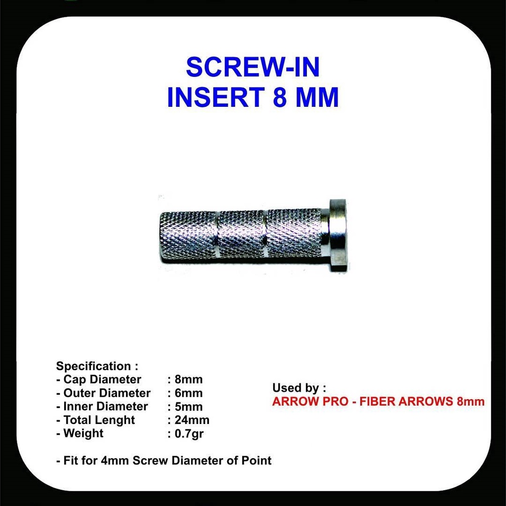 Jual Insert - Screw In 8mm | Shopee Indonesia