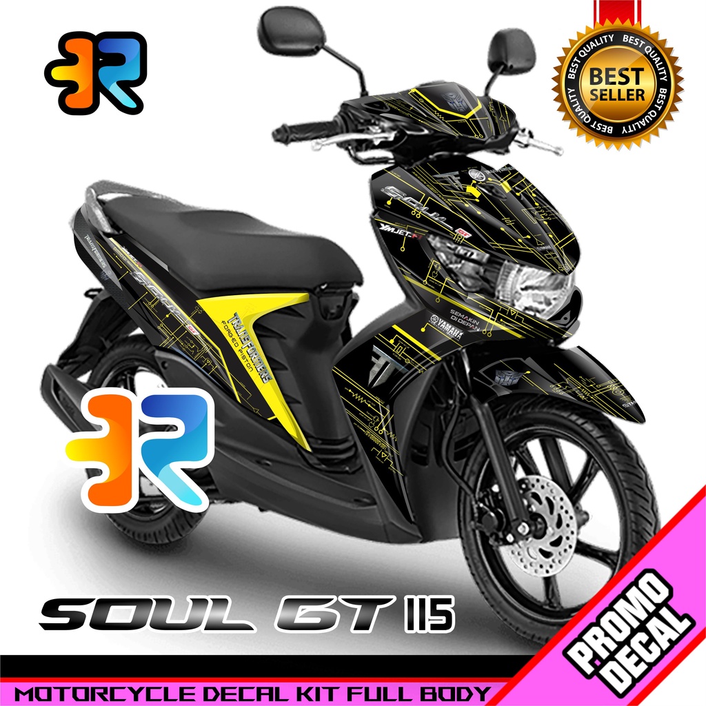 Jual Decal Motor Soul GT 115 Desain Transformer Circuit Board Sticker ...