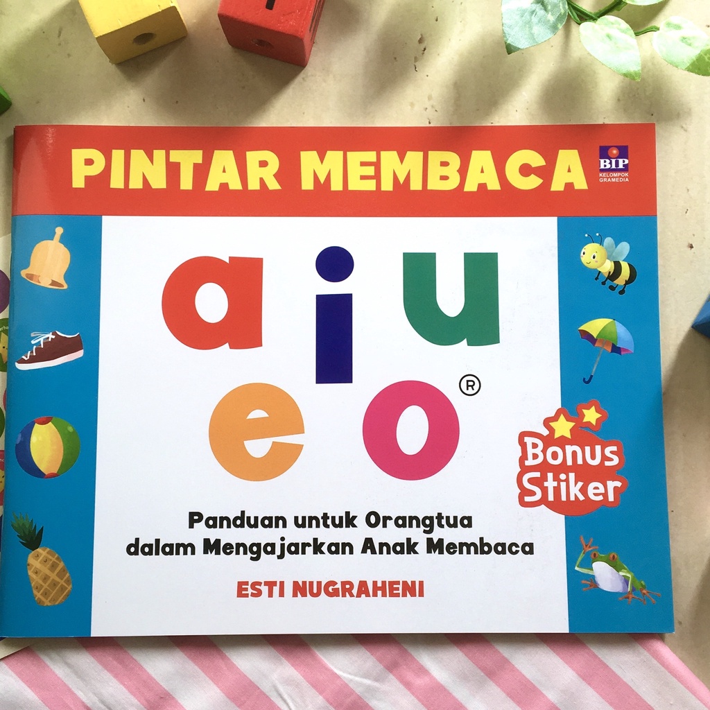 Jual Buku Belajar Membaca TK PAUD : Pintar Membaca AIUEO | Shopee Indonesia