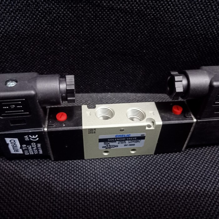 Jual SOLENOID VALVE 5/2 PORT 1/4 CHELIC SV-6202 | Shopee Indonesia