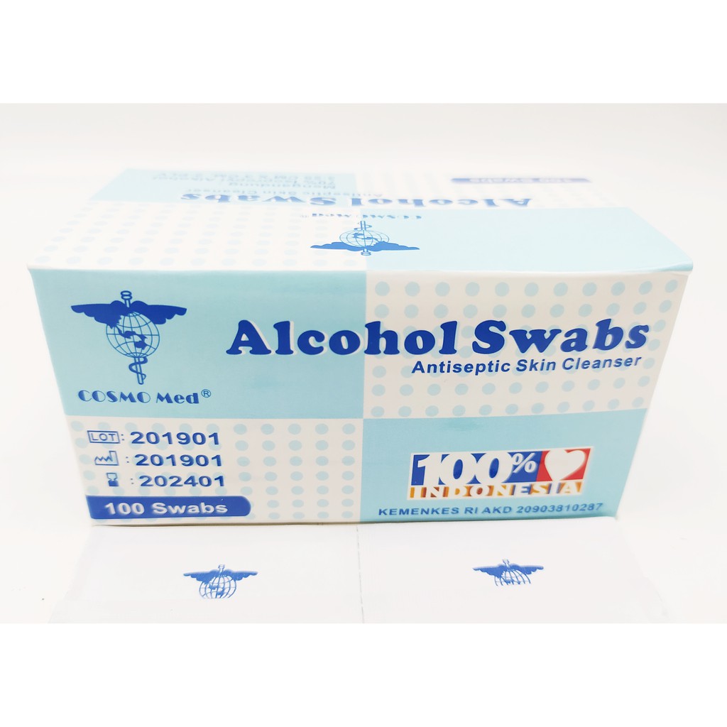 Jual COSMOMED Alcohol Swab Tisi Alkohol 70% Isi 100 Pc | Shopee Indonesia