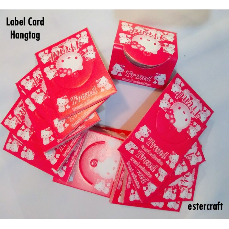 Jual label barang/ card barang/ label cantol/ kard barang/hangtag ...