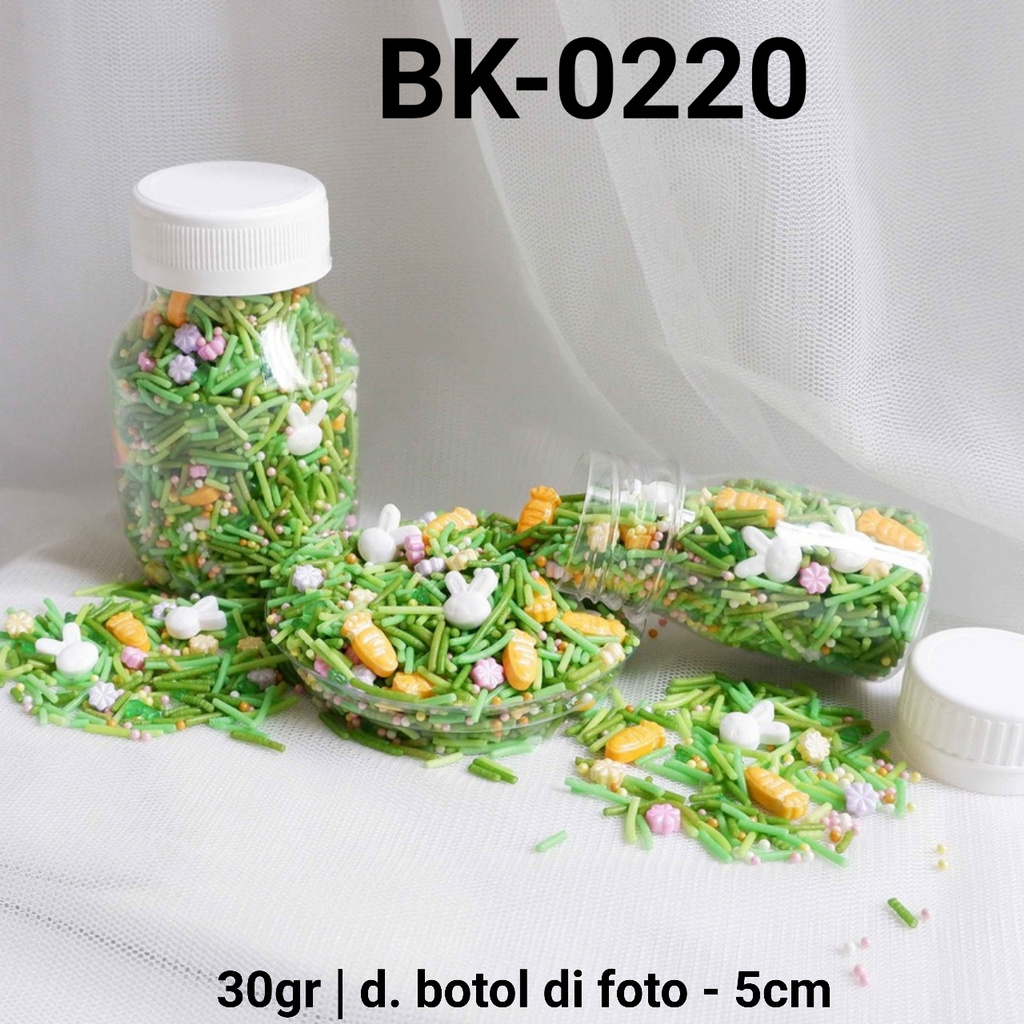 Jual BK-0220 YBB Sprinkles sprinkle springkel 30 gram bunny rumput ...