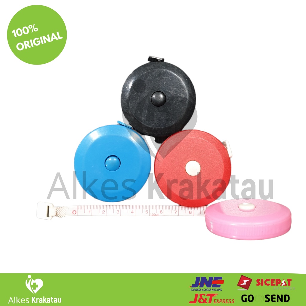 Jual Meteran Gulung Mini Rol 150cm / Alat Pengukur Pita 1,5m / medline ...