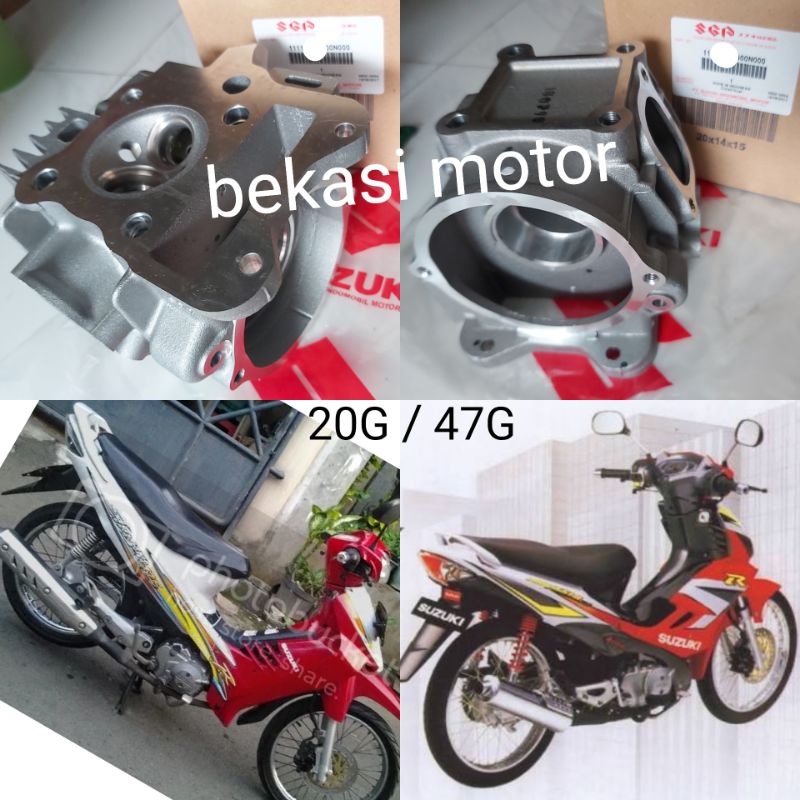 Jual cylinder head suzuki shogun 125 R SP OLD LAMA / ARASHI original ...