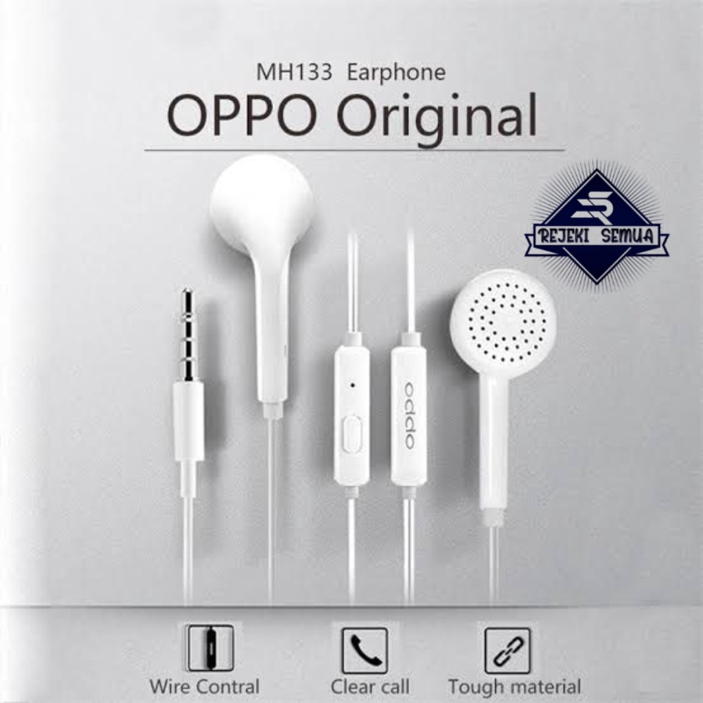 Jual Headset Oppo Original 100% Headset Oppo F9 F7 F5 F3 A15 a5 A9 F11 ...