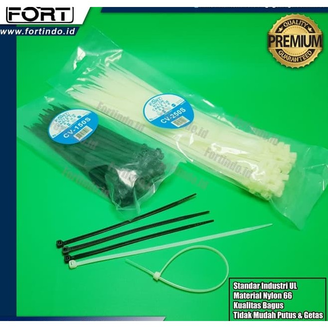 Jual Kabel Tis 20 cm x 3,6 | CV-200S FORT |Cable Ties Kualitas Bagus ...