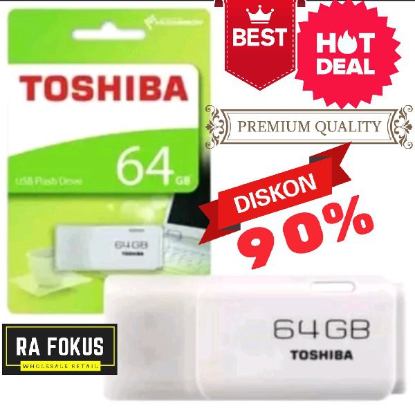 Jual FLASHDISK TOSHIBA 64 GB Diskon 90 Persen TERBARU | Shopee Indonesia