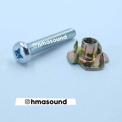 Jual Mur Cakar T Nut + Baut JP 6 x 35 | Shopee Indonesia