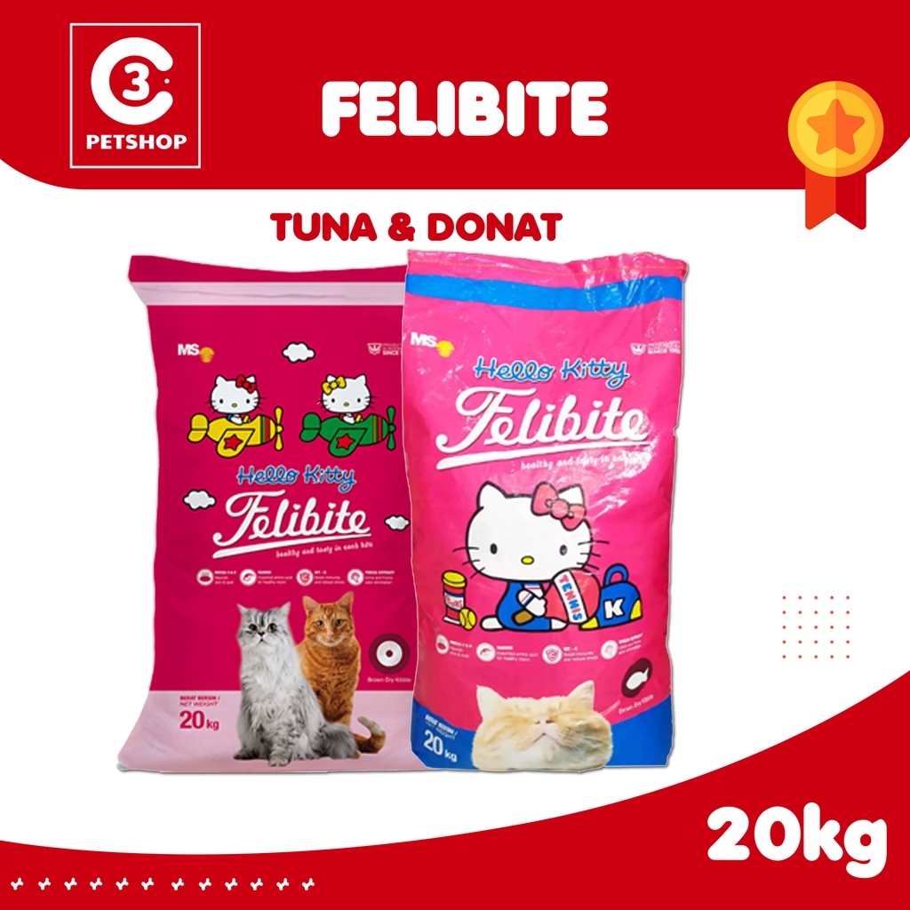 Jual Makanan Kucing Felibite Hello kitty Cat Food 20 kg All variant ...
