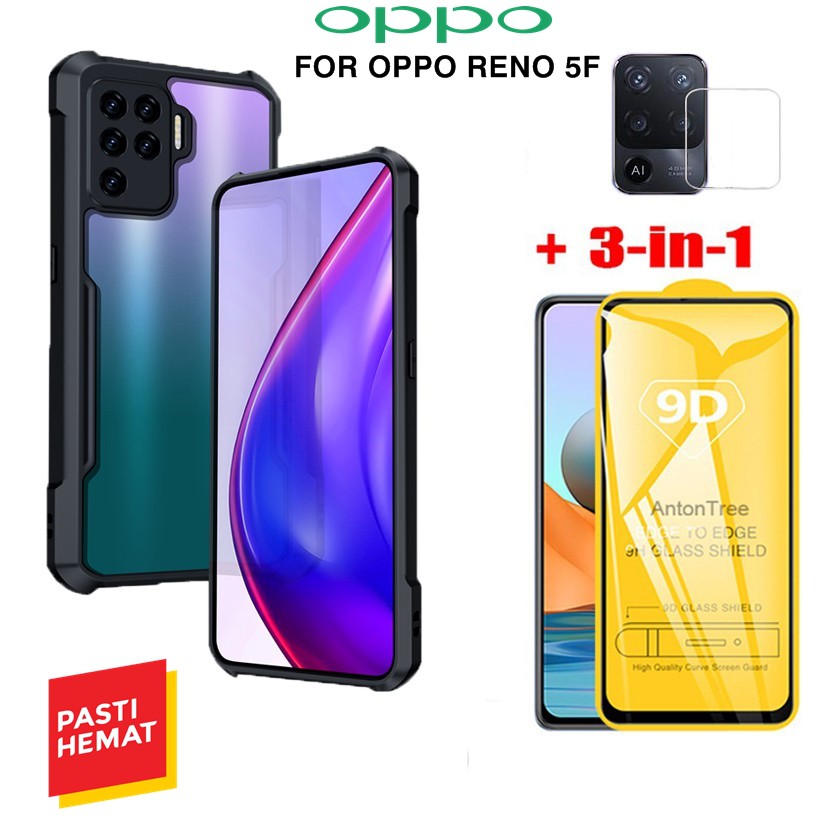 Jual PAKET 3 IN 1 Beatle Case Oppo Reno 5F FREE Tempered Glass Layar ...