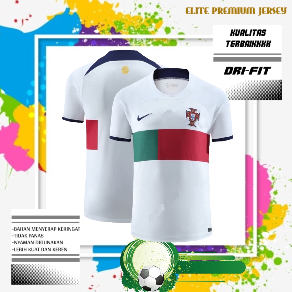 Jual JERSEY BOLA TIM PORTUGAL AWAY WORLD CUP 2022/2023 GRADE ORI | BAJU ...