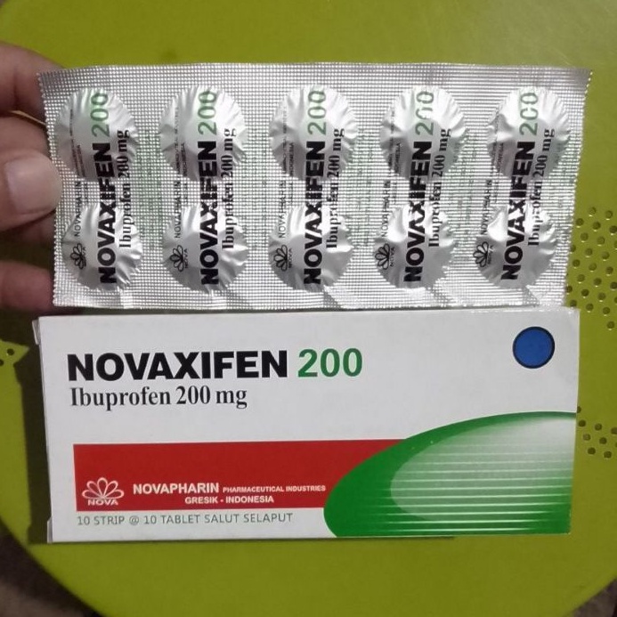 Jual NOVAXIFEN 200 (Obat Nyeri Sakit Gigi, Sakit Kepala, Nyeri Haid ...