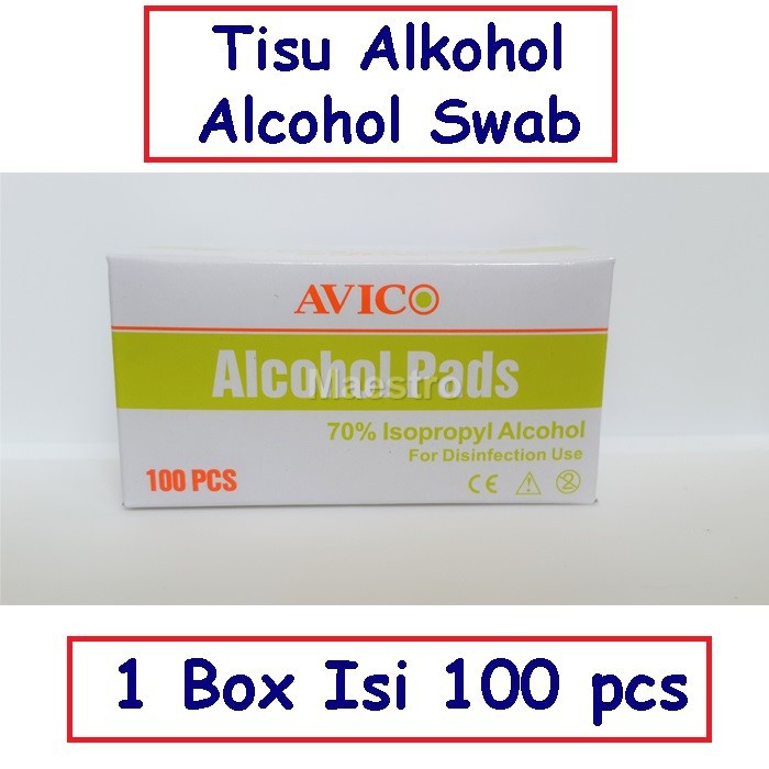 Jual Avico Alcohol Swab Tisu Alkohol Swabs Pad Pads Tissue | Shopee ...