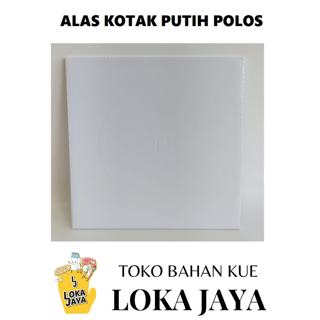Jual ALAS KOTAK PUTIH POLOS | Shopee Indonesia