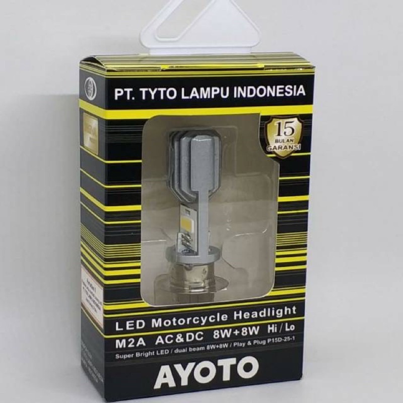 Jual Lampu LED motor Depan AYOTO M2A H6 AC DC Motor Bebek Matic Vario Scoppy Beat Nmax Pcx ...