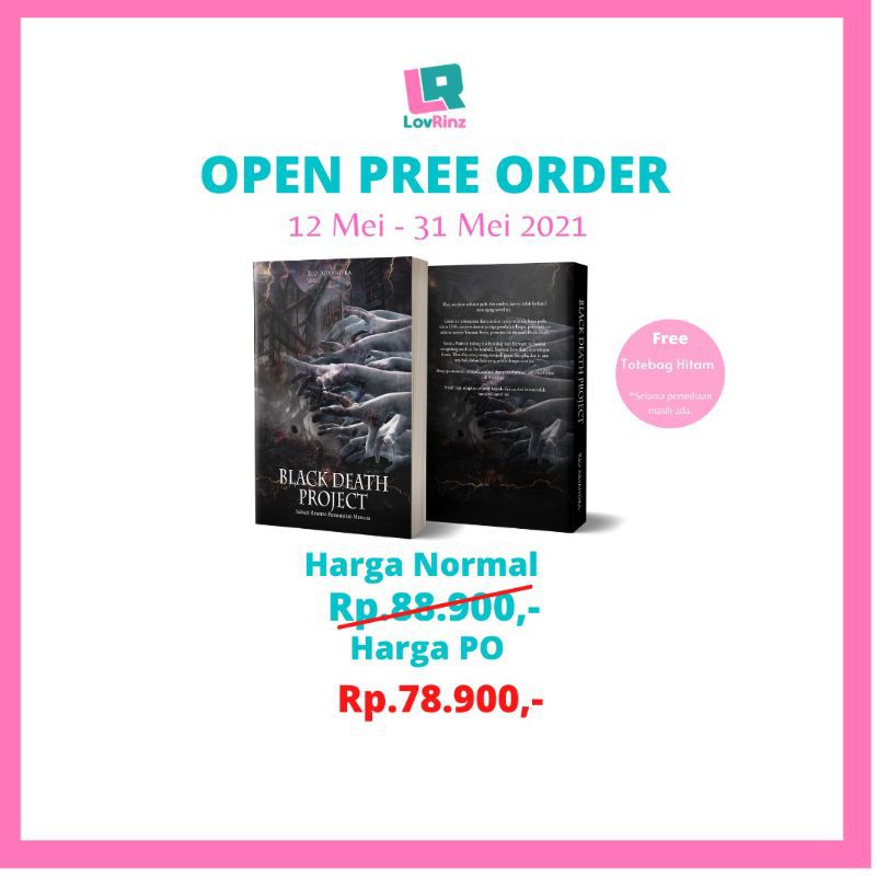 Jual Buku Novel Black Death Project - Original - Penerbit LovRinz ...