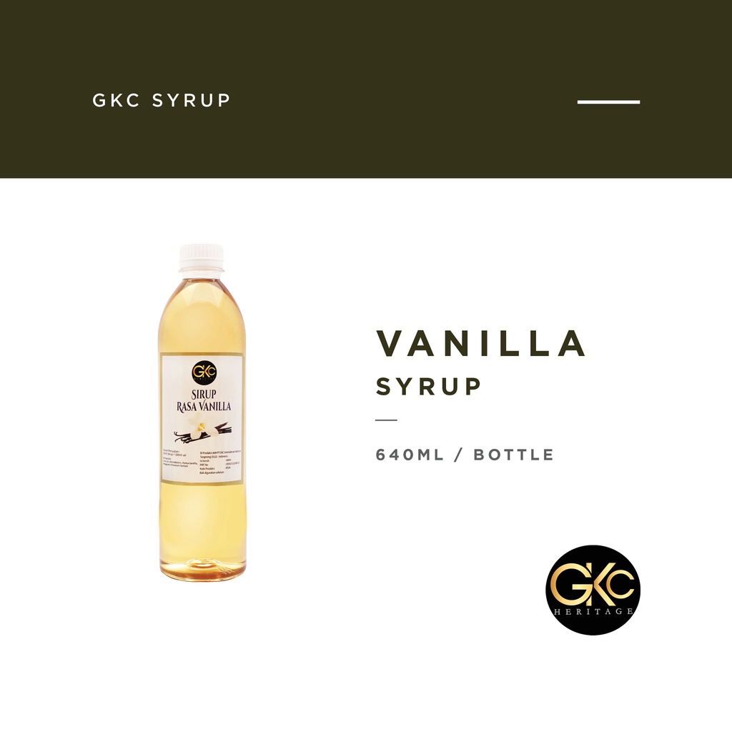 Jual GKC Heritage Sirup Cair Konsentrat Minuman Vanila - HALAL - 640 mL ...
