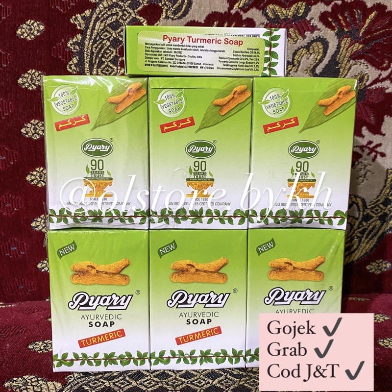 Jual Turmeric Pyary Soap Original / Sabun Arab | Shopee Indonesia
