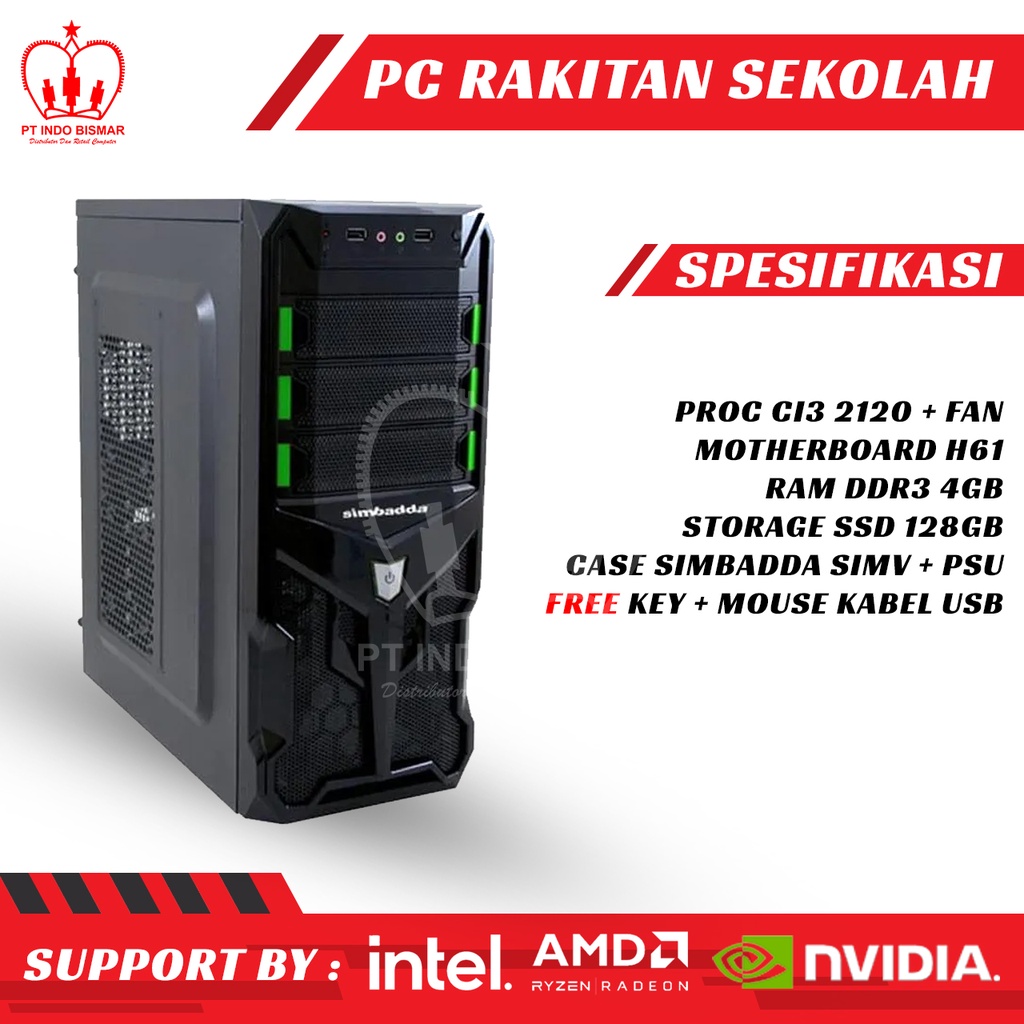 Jual CPU RAKITAN INTEL CORE i3 SEKOLAH , ADMIN , KANTOR , PC RAKITAN ...