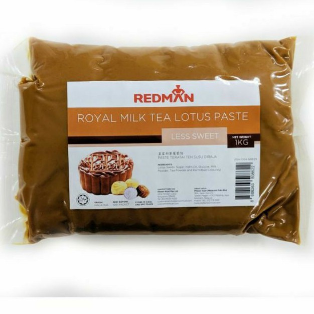 Jual filling mooncake royal milk tea redman premium lotus paste import ...
