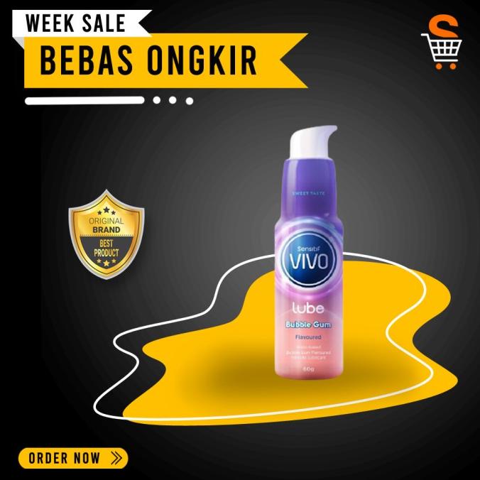 Jual Vivo Lubricant Gel 60G BUBBLE GUM Lube Pelumas Pelicin Lubrican ...