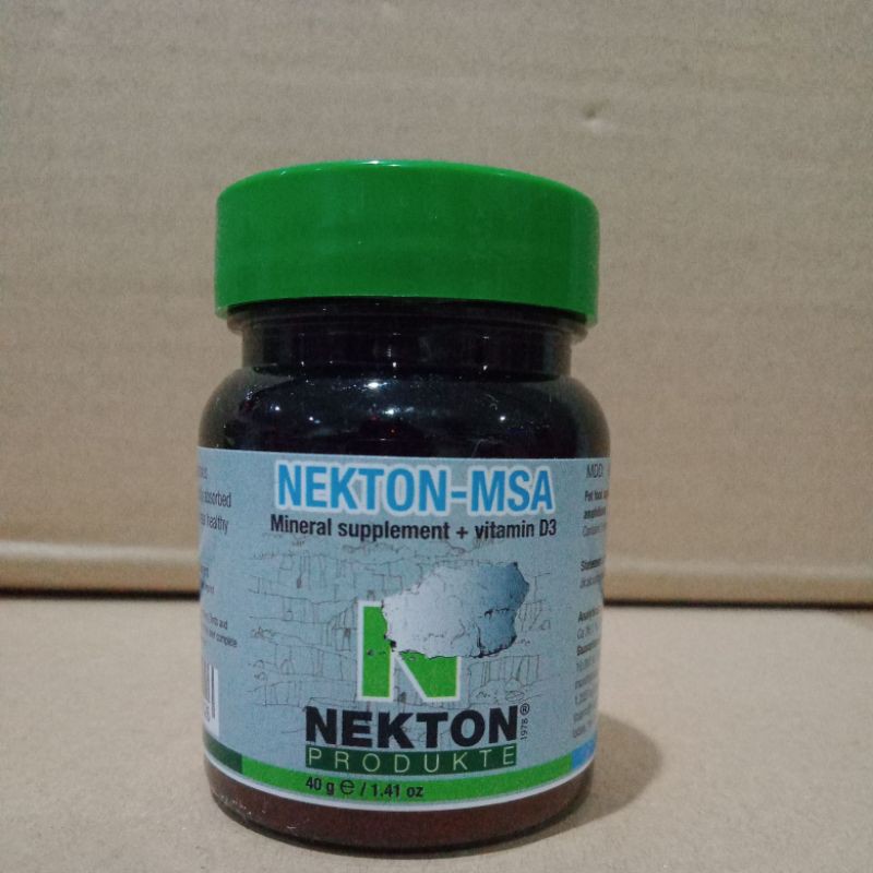 Jual NEKTON MSA 40 gram Mineral Supplement Vitamin D3 Burung Reptil ...