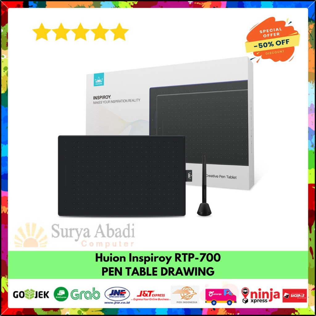 Jual Huion Inspiroy RTP-700 PEN TABLE DRAWING | Shopee Indonesia