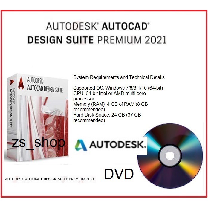 Jual DVD Design Suite Premium 2021 AutoCad plus 3ds MAX and Recap ...