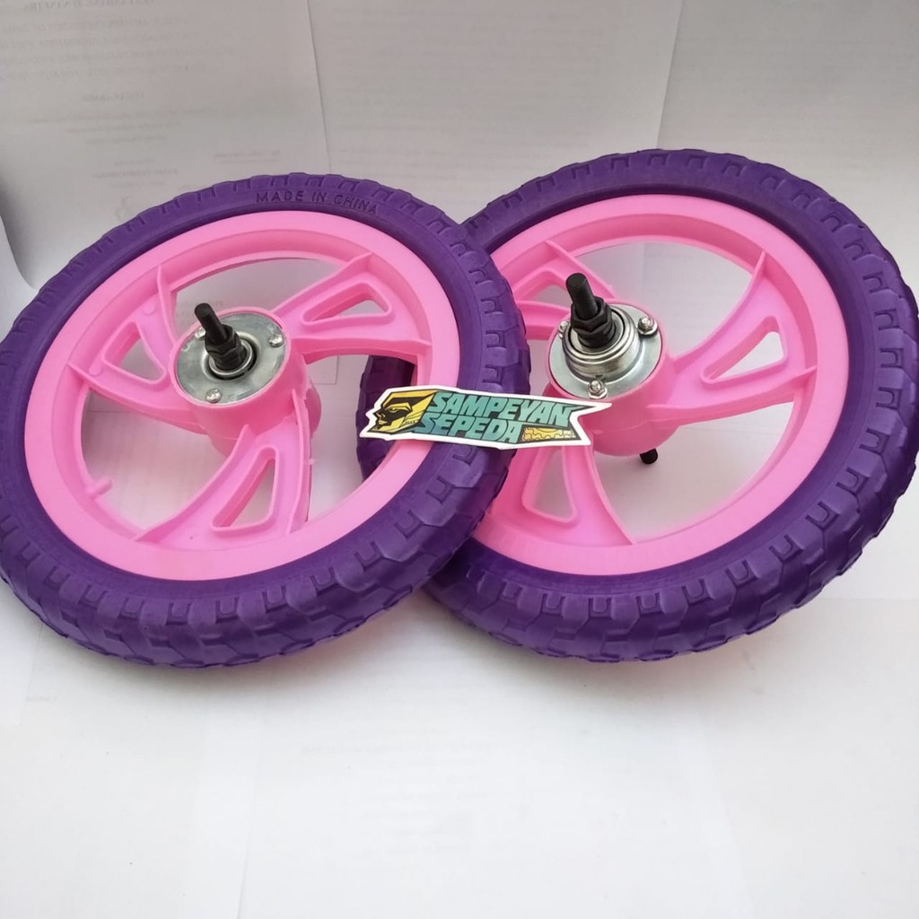 Jual PROMO Roda Ban Busa Sepeda Anak Mini 12 Ban Eva Set Depan Belakang ...