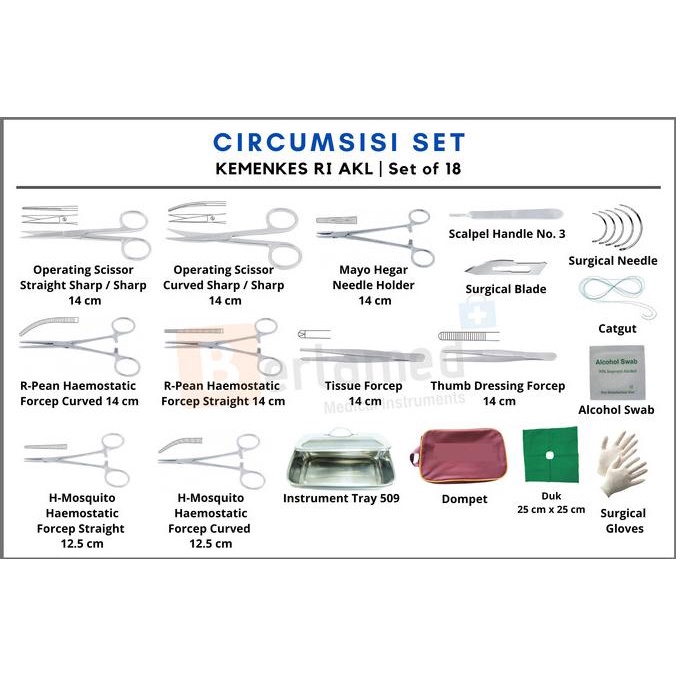 Jual Sirkumsisi Set / Circumsisi Set / Set Bedah Khitan / Set Bedah Sunat | Shopee Indonesia