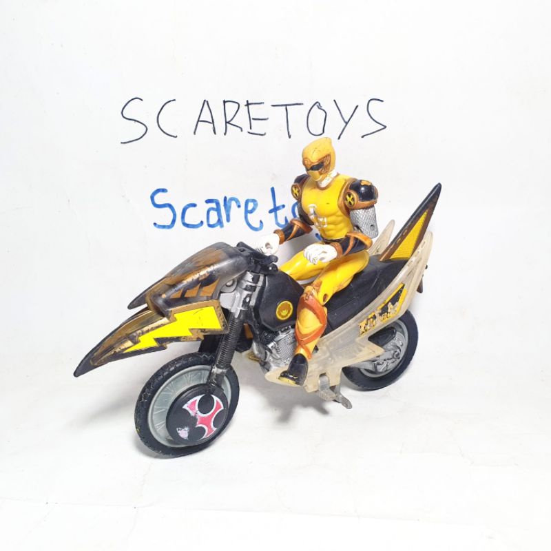 Jual Power Rangers Ninja Storm Yellow Tsunami Cycle Ranger Kuning ...
