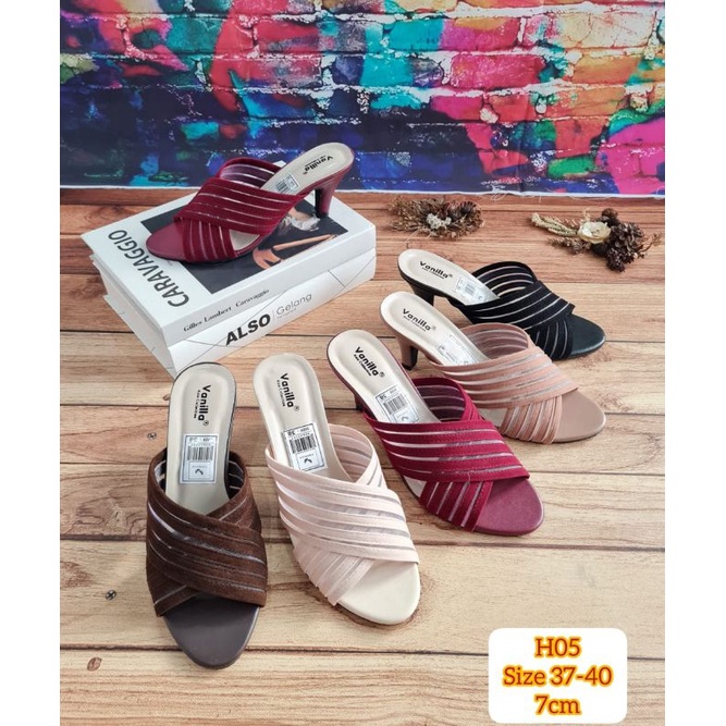 Jual Hels Wanita Terbaru 2025 Sendal High Heels Wanita Kondangan Heels ...