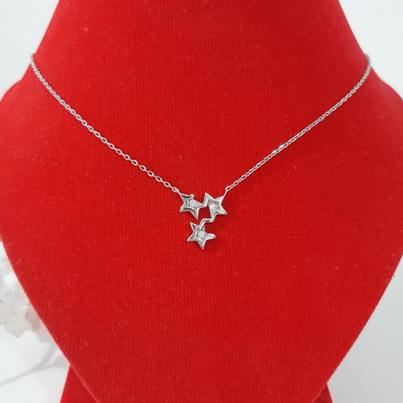 Jual Kalung Koye Bintang Perak 925 Lapis Mas Putih - KY062 | Shopee ...