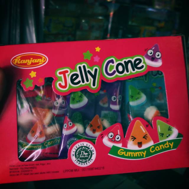 Jual Jelly Cone Permen Jelly / Permen Lucu/ Permen Karakter 30pcsx5gram ...