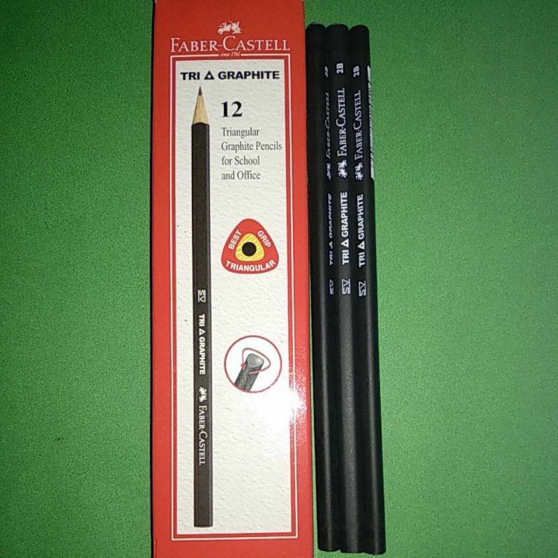 Jual Pensil 2B Faber Castell Tri Graphite Per PCs ( Satuan) | Shopee ...
