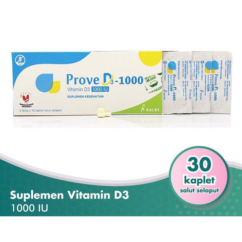 Jual PROVE D3 Tablet /Devit 1000 - Vitamin D3 1000 IU | Shopee Indonesia