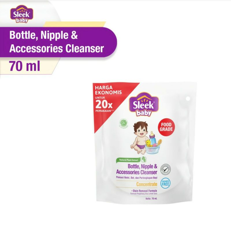 Jual Sleek Baby Bottles & Accessories Cleanser | Sabun Cuci Botol Bayi ...